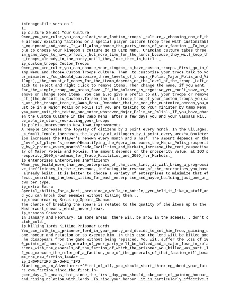 Info Pages | PDF