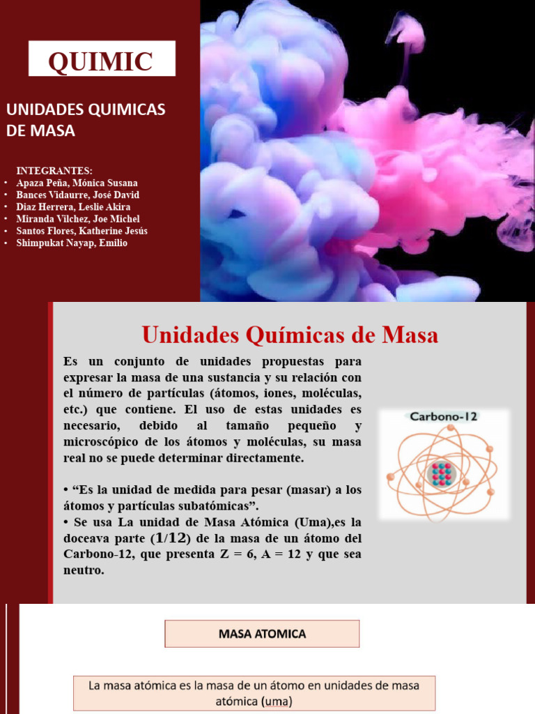 Ppt Unidades Quimicas Actualizado | Descargar gratis PDF | Mole (Unidad) | Gases