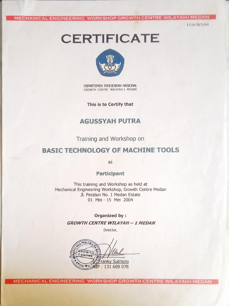 Sertifikat Basic Teknologi | PDF