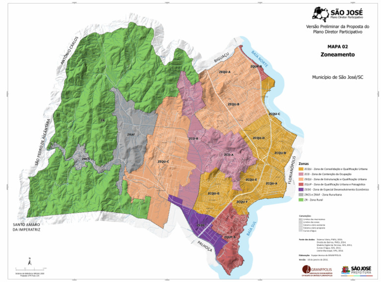 Zoneamento São José-SC - PDPSJ - Versao - Preliminar - Mapa - 02 - 12fev2016 | PDF