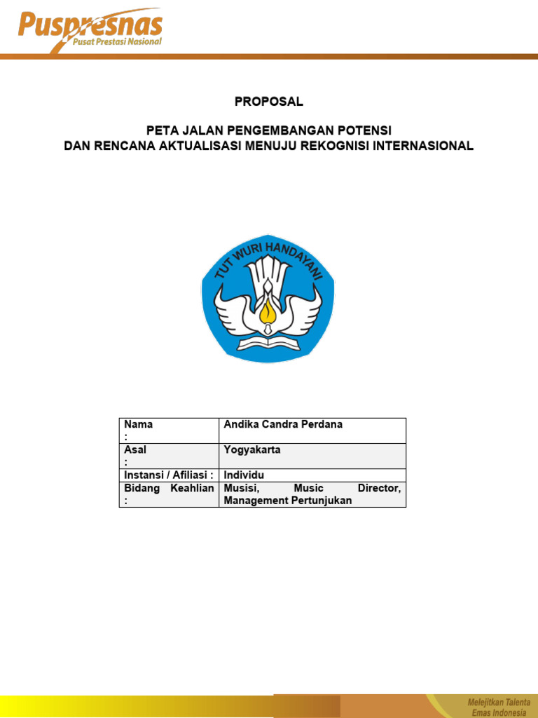 Konsep Proposal Pengembangan Diri MTN - 2023 | PDF