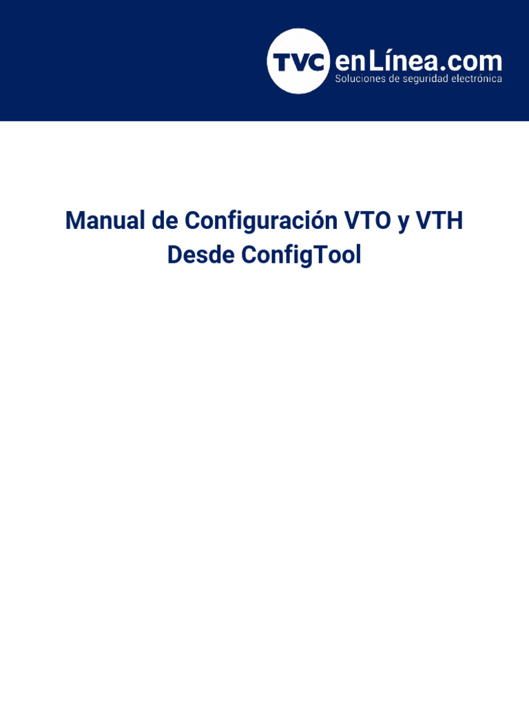 Manual de Configuracion VTO Y VTH.2024 6 | PDF | Redes de computadoras ...