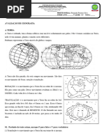 Atividade Avaliativa de Ciências - 5º Planeta Terra | PDF | Terra | Planetas