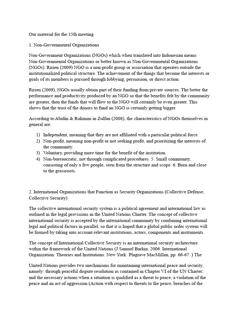 Materi Resume Ham Per 15 | PDF | Ratification | Non Governmental ...