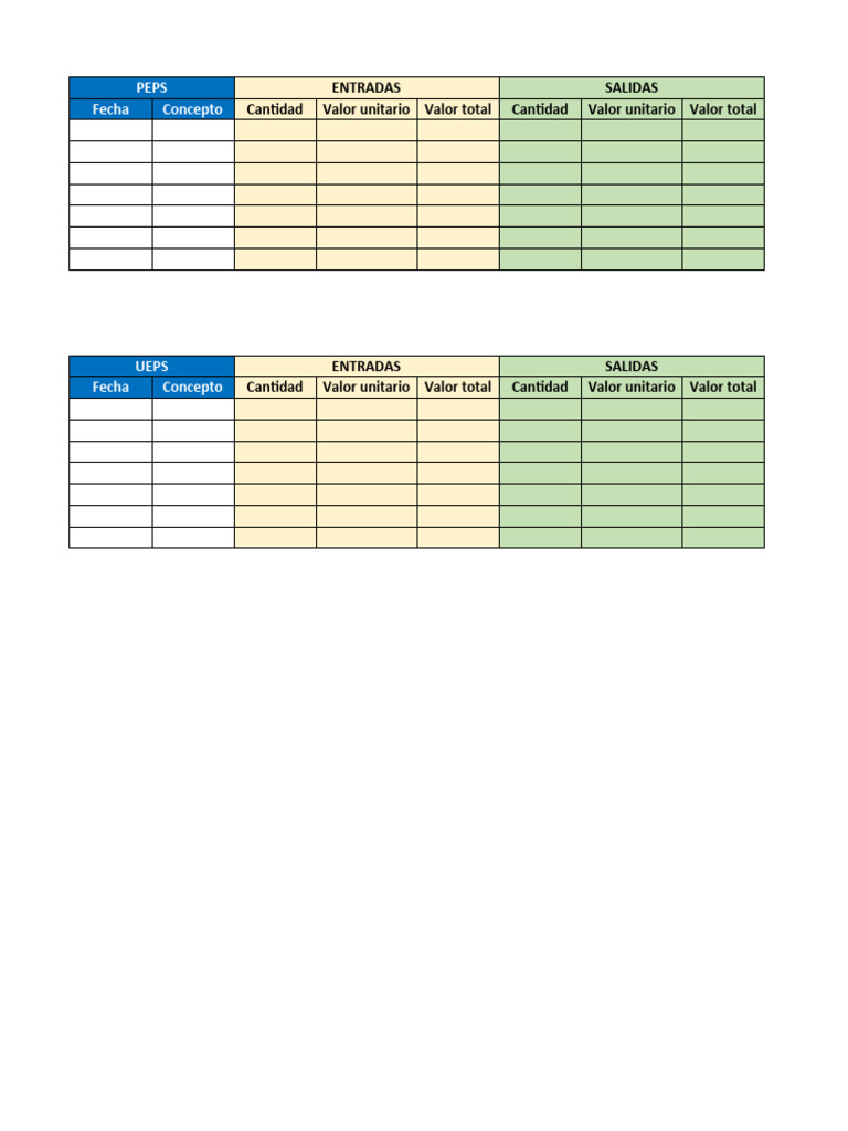 Metodos Kardex | PDF | Materiales de construcción