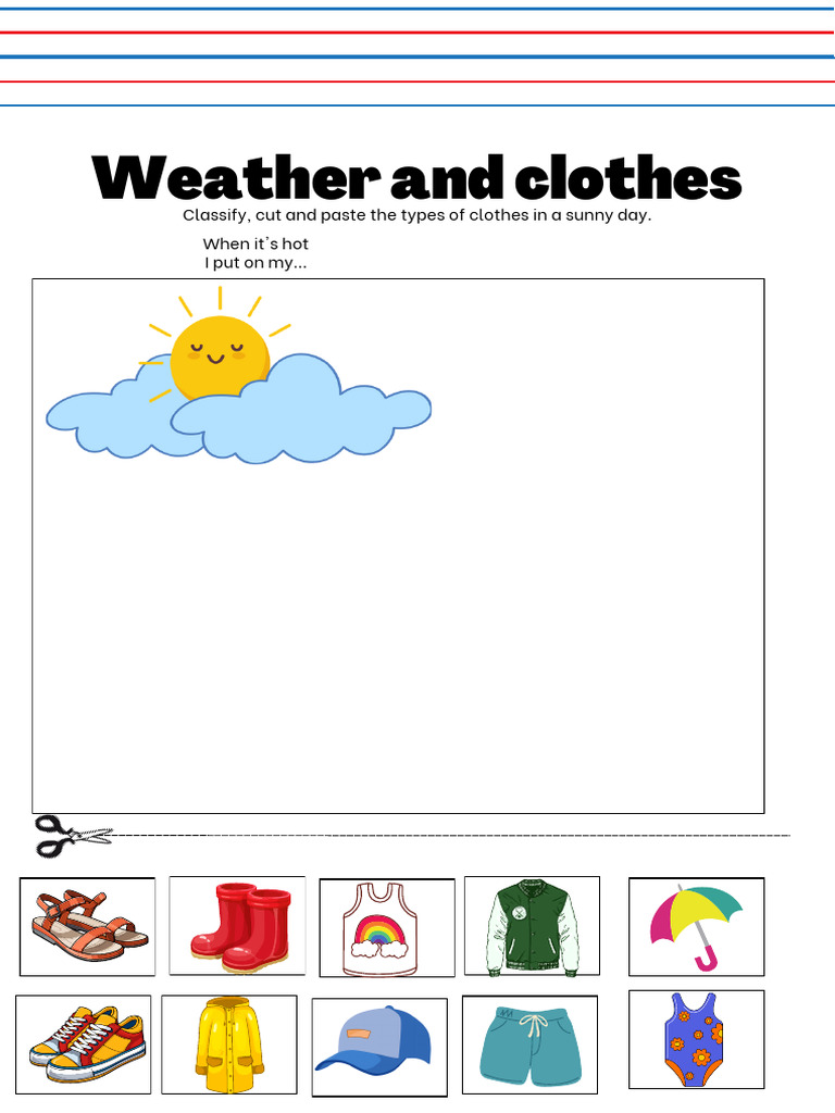 Weather and Clothes Worksheet | PDF