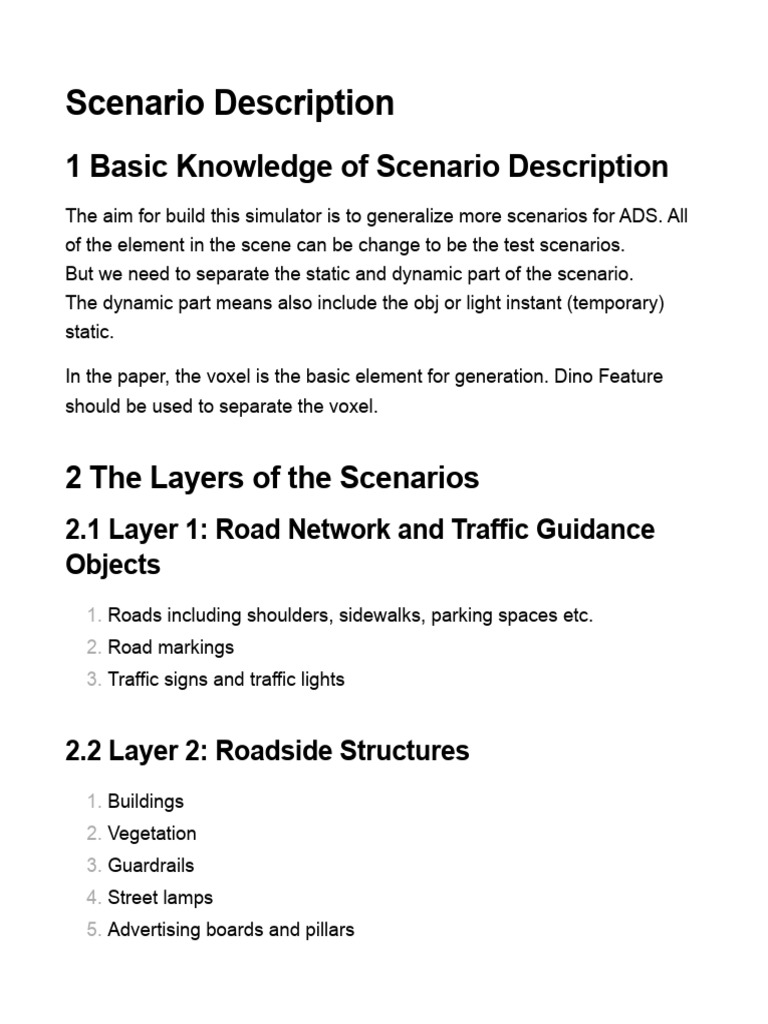 Scenario Description | PDF
