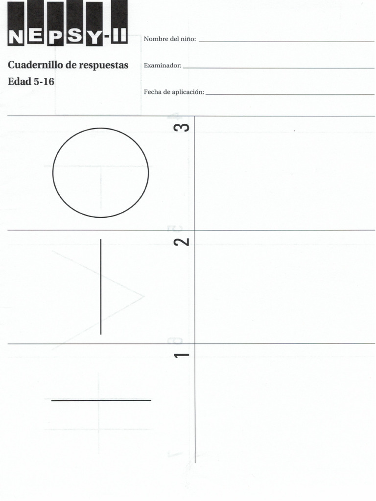 Nepsy II 516cuadernillo Compress | PDF
