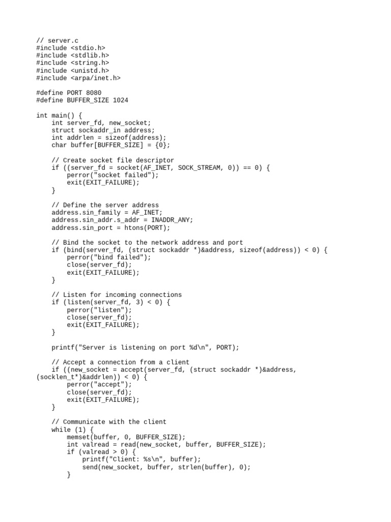 Server Pdf Port Computer Networking Computer Architecture