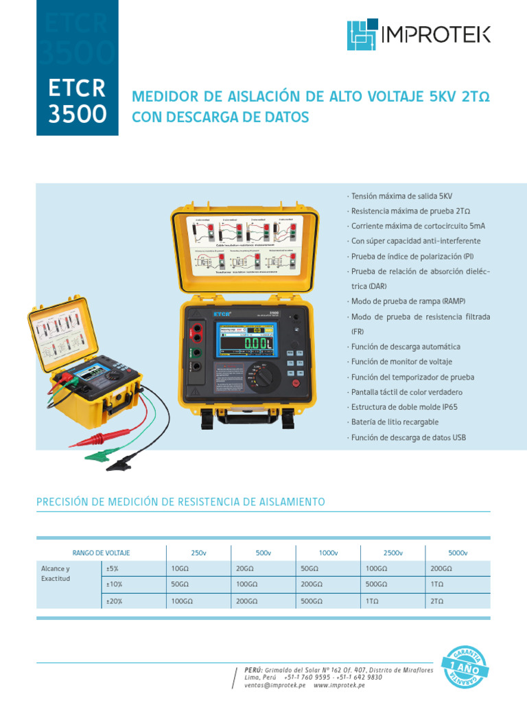Etcr 3500 | PDF | Ingenieria Eléctrica | Electrónica
