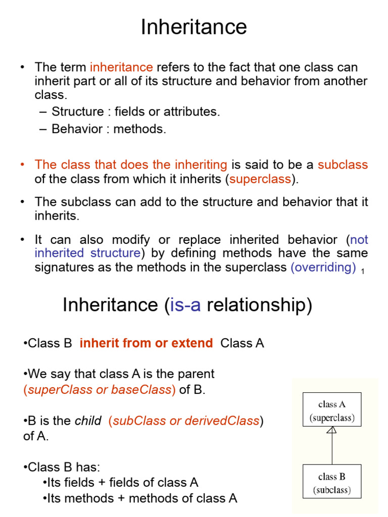 Iinheritance Polymorphism Review Pdf Inheritance Object Oriented Programming Class