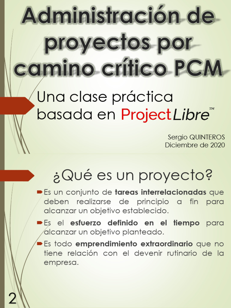 8 - (Clase PDF) Administración de Proyectos Por PCM (Quinteros - 2020) | PDF | Software ...