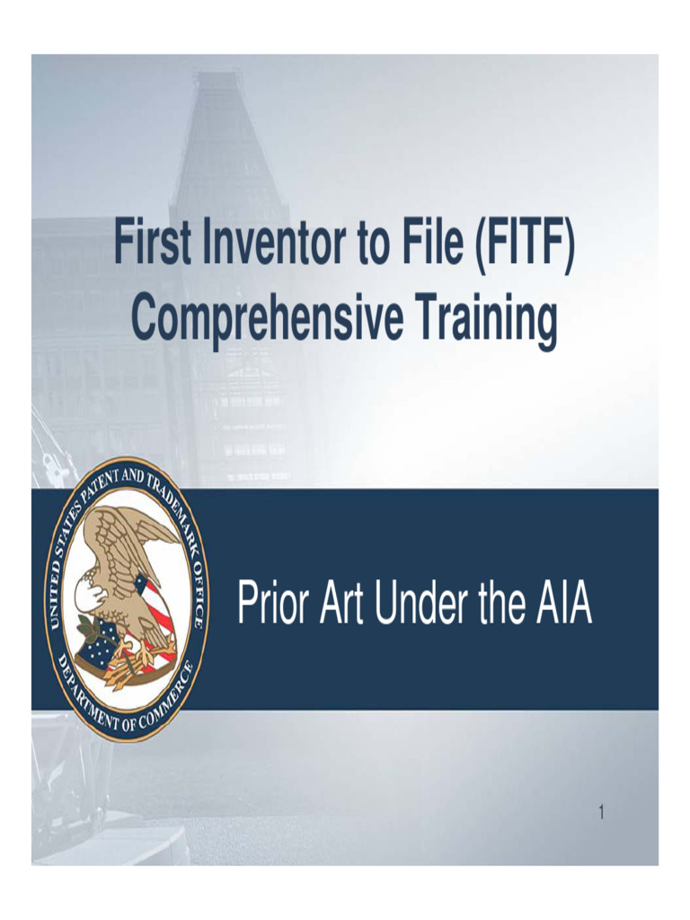 Understanding AIA Prior Art Regulations | PDF | Prior Art | Glossary Of ...