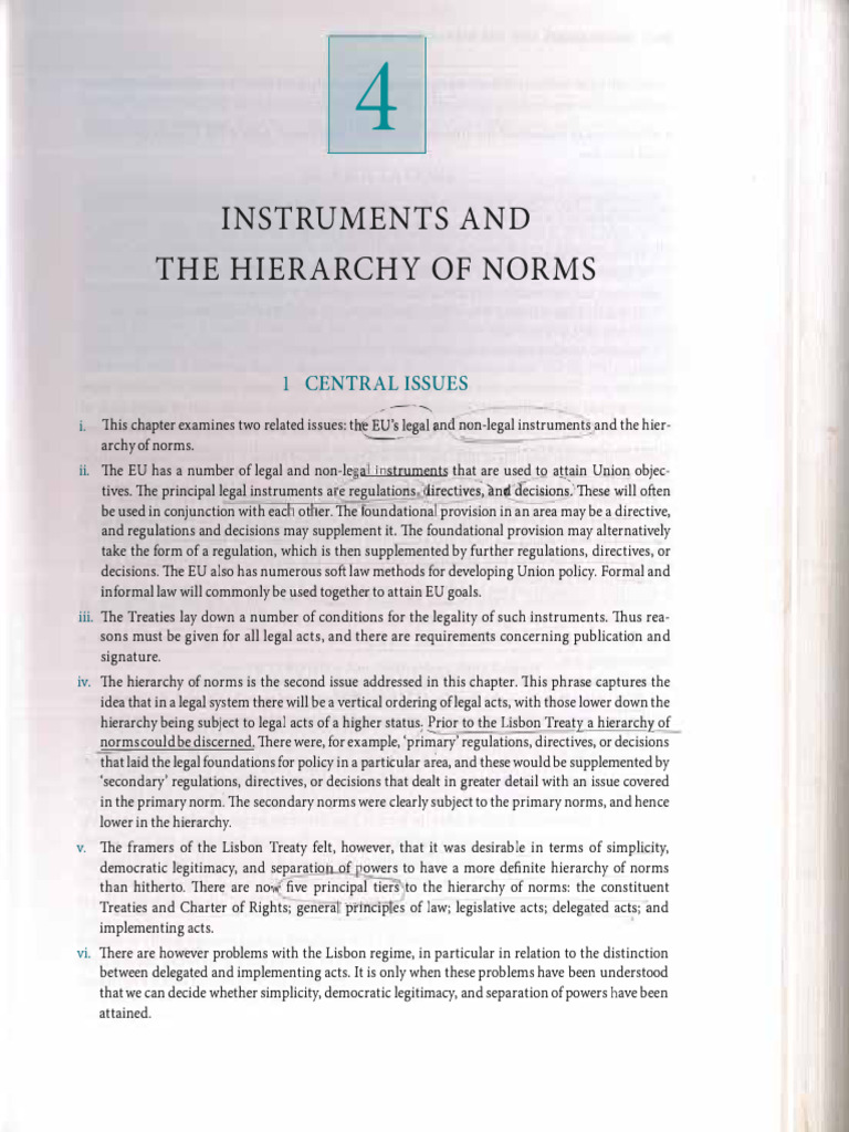 Instruments and The Hierarchy of Norms Chapter4 | PDF | Treaty ...