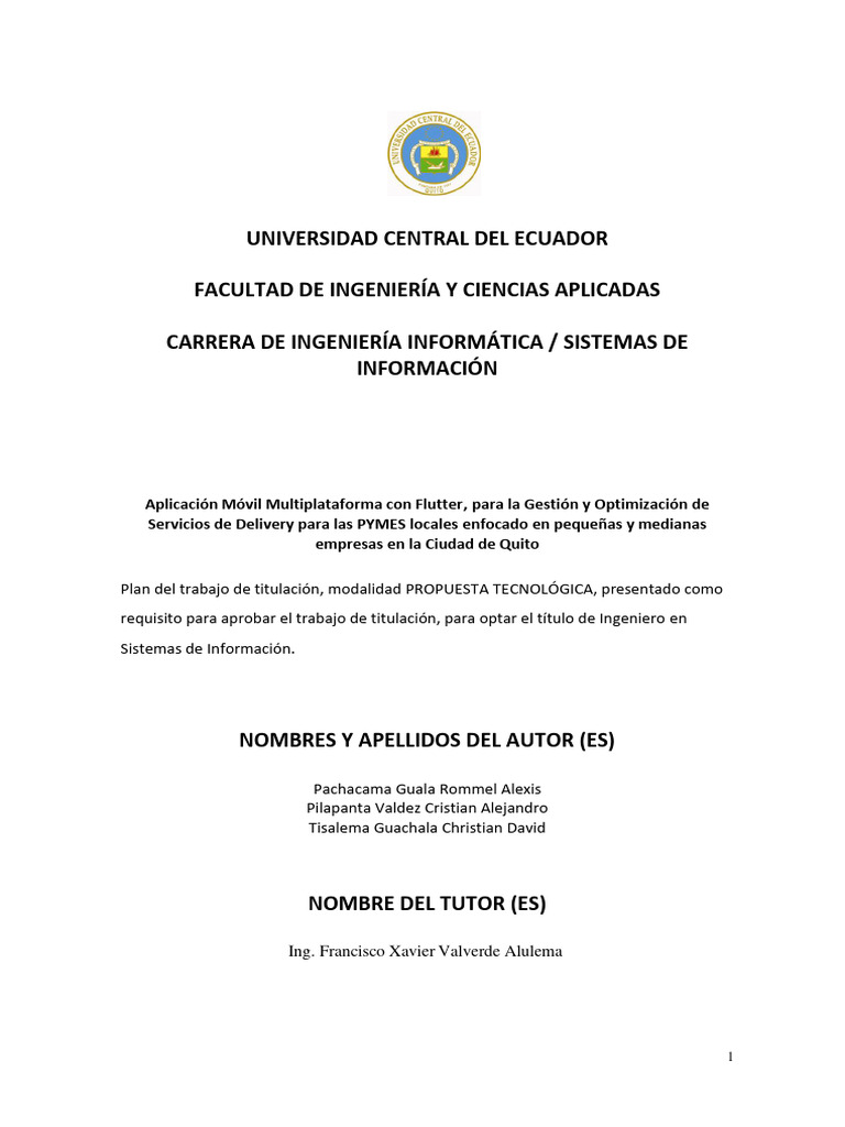 GR3 - Plan Del Tabajo de Titulación Modalidad Integradora - Si7 - 003 ...
