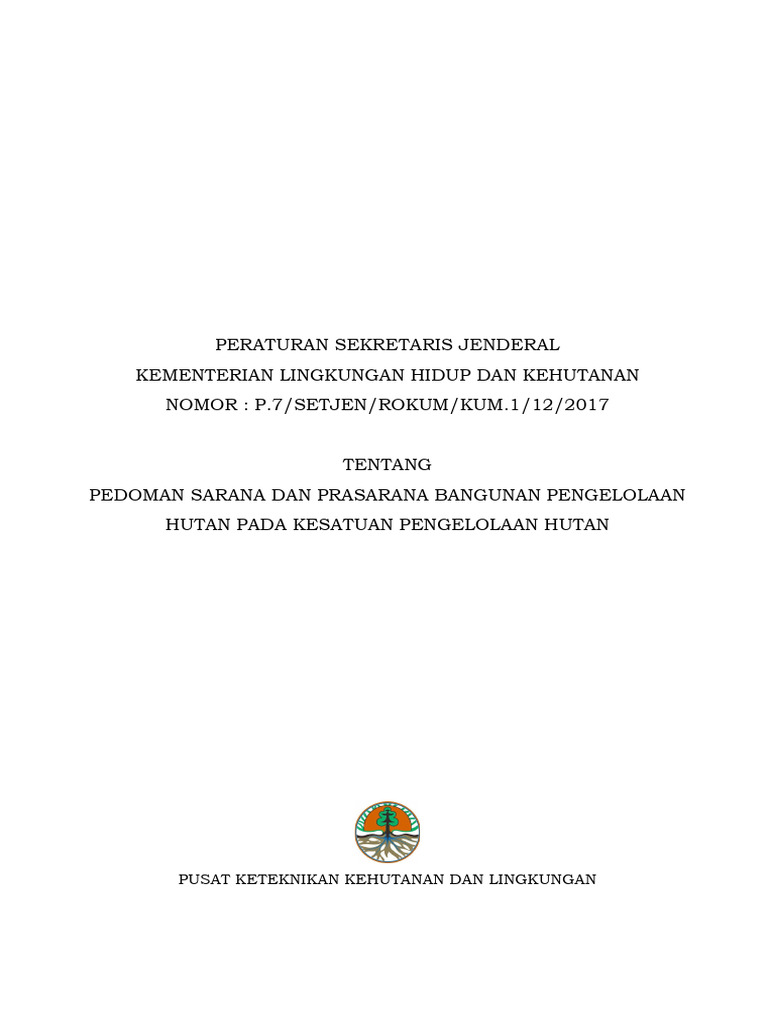 Persekjen P.7 Setjen Rokum Kum.1 12 2017 Tentang Pedoman Sarana Dan ...