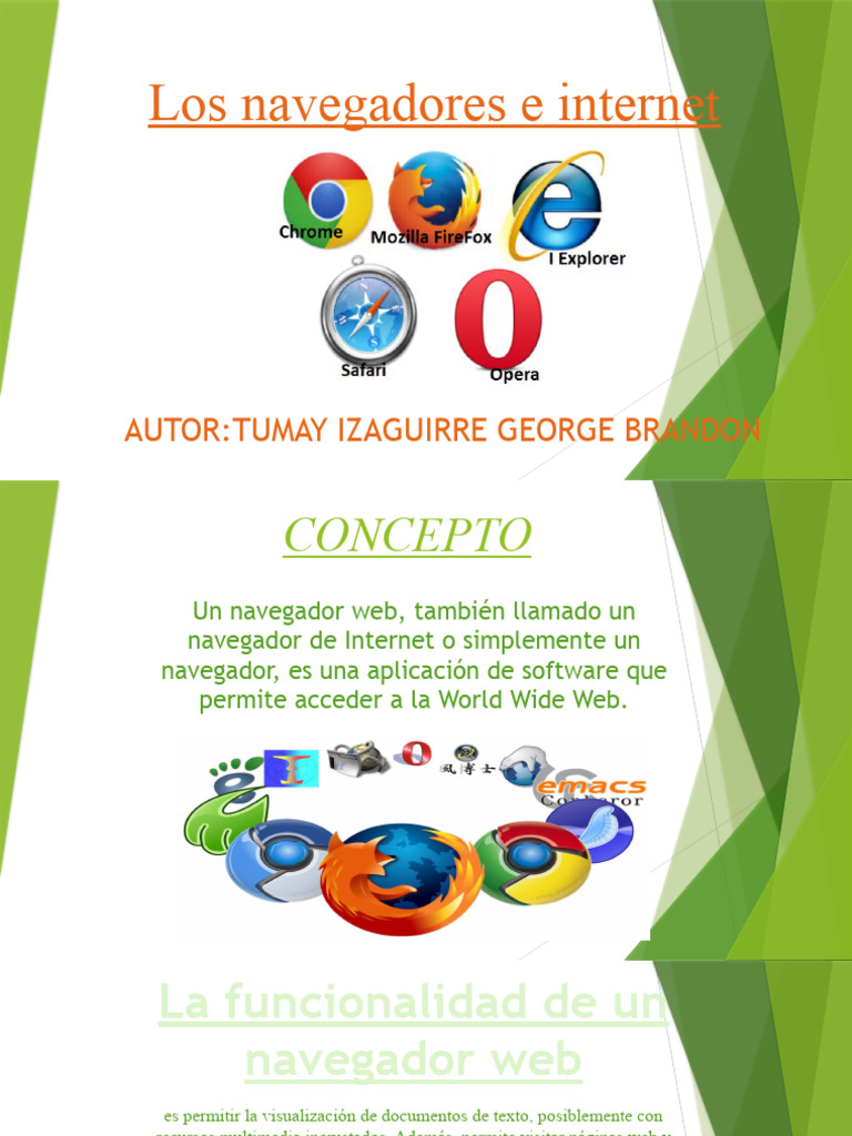 Los Navegadores e Internet | PDF | Red mundial | Internet y web