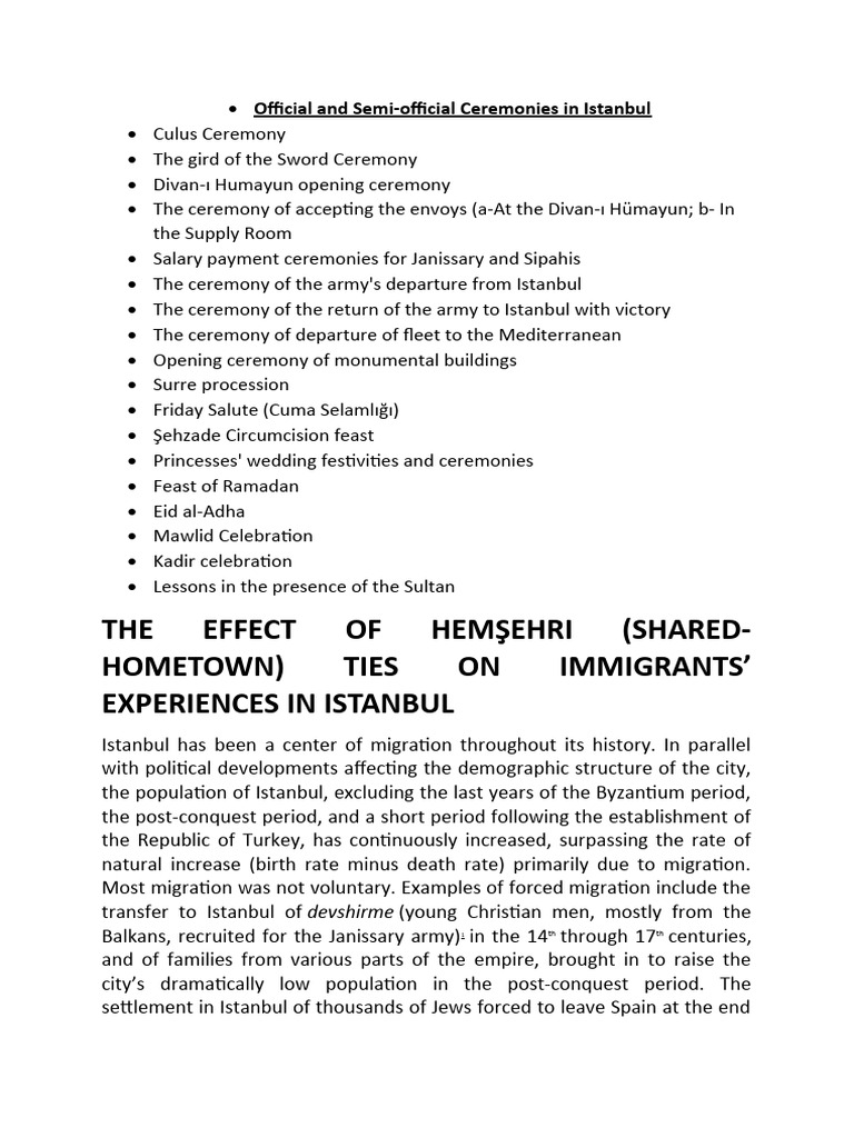 Istanbul Şehir Ve History PDF | PDF | Human Migration | Ottoman Empire