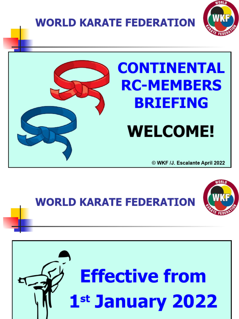 WKF Kumite Rules and Referee Guidelines | PDF | Karate | East Asian ...