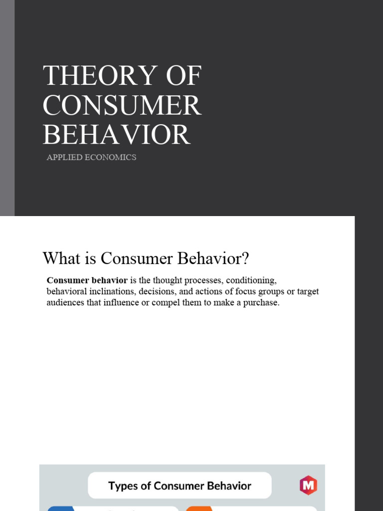 Week14 ABM ECO-Presentation | PDF | Behavior | Consumer Behaviour