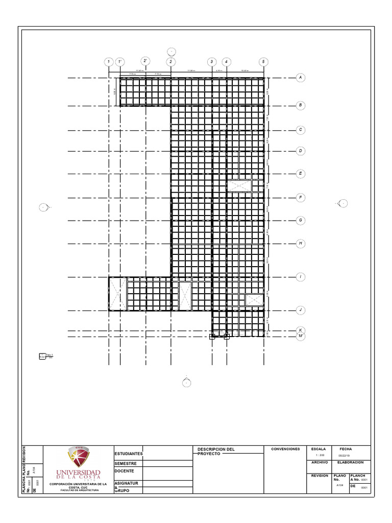 Proyecto Arquitectónico: Plano 1:200 | PDF