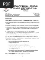 Mondeling Onderwerpe Gr. 11 | PDF