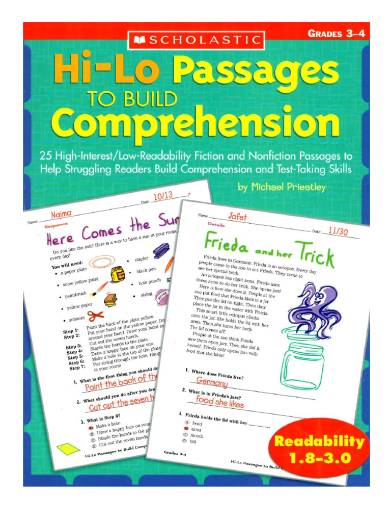 Grade 3-4 Hi-Lo Passages To Build Comprehension | PDF