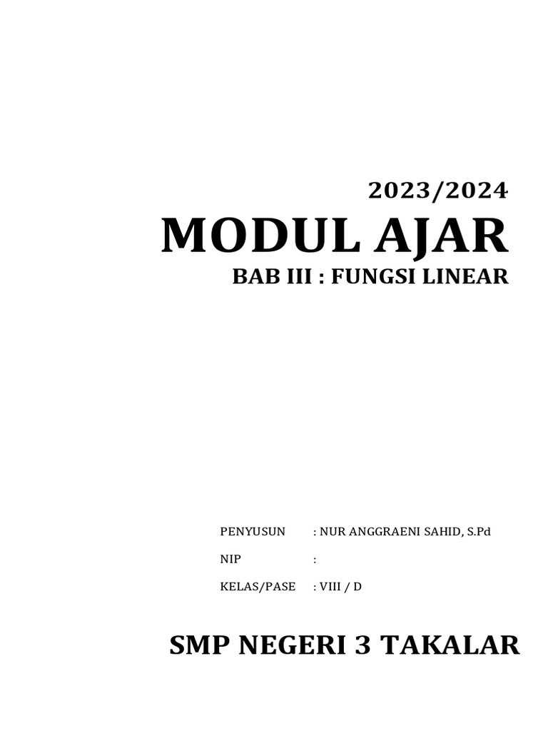 Modul Ajar Bab III | PDF