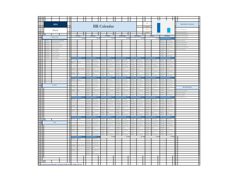 HR Calendar Template | Download Free PDF | Business | Industrial ...