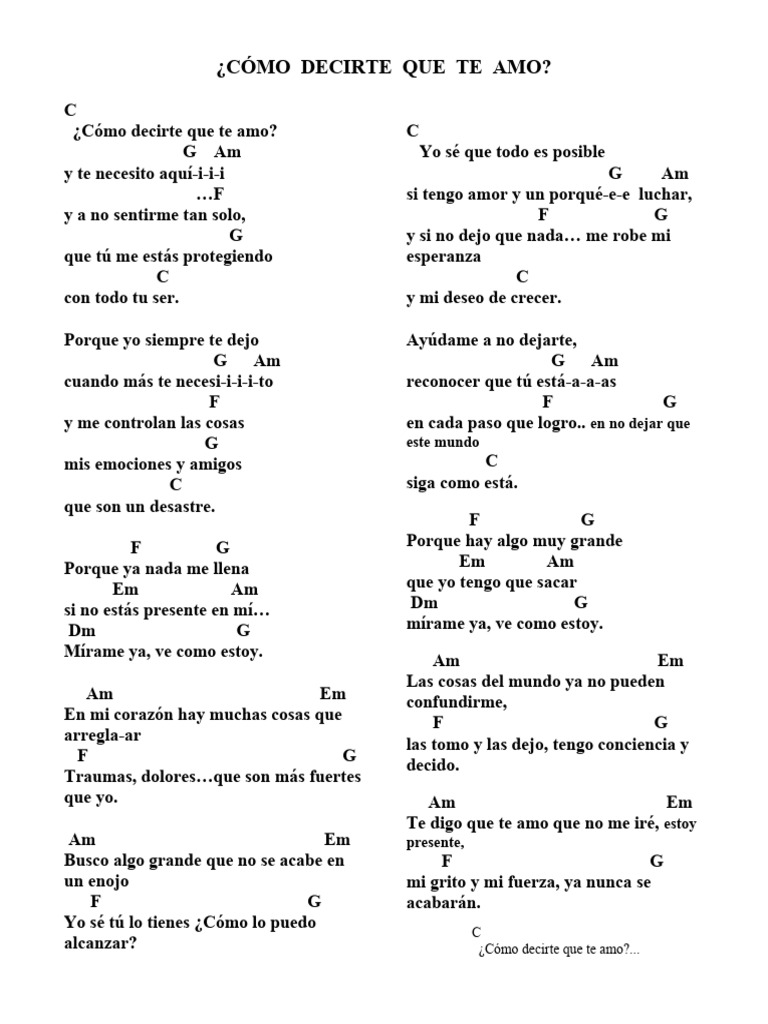 168 Como Decirte Que Te Amo | PDF