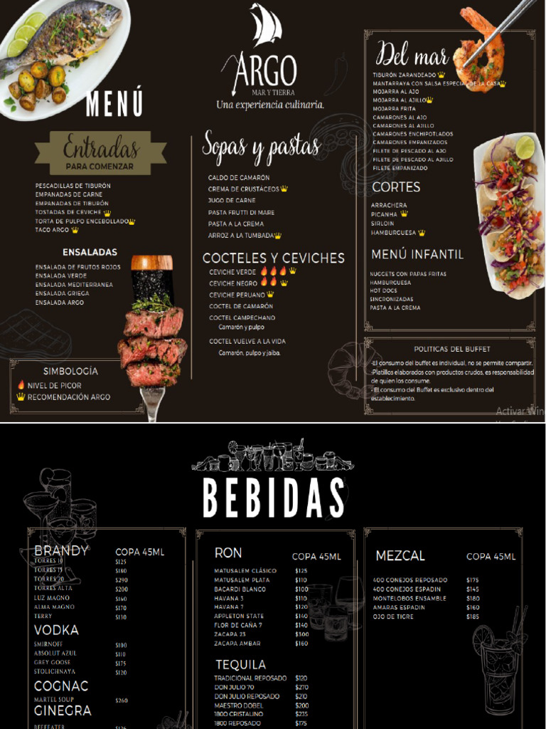 Menú Argo | PDF