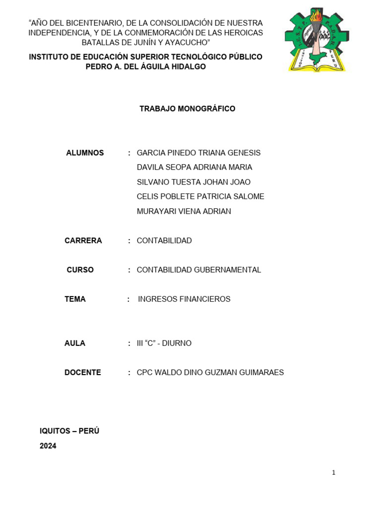Cont. Gubernamental 4. | PDF | Contabilidad | Auditoría