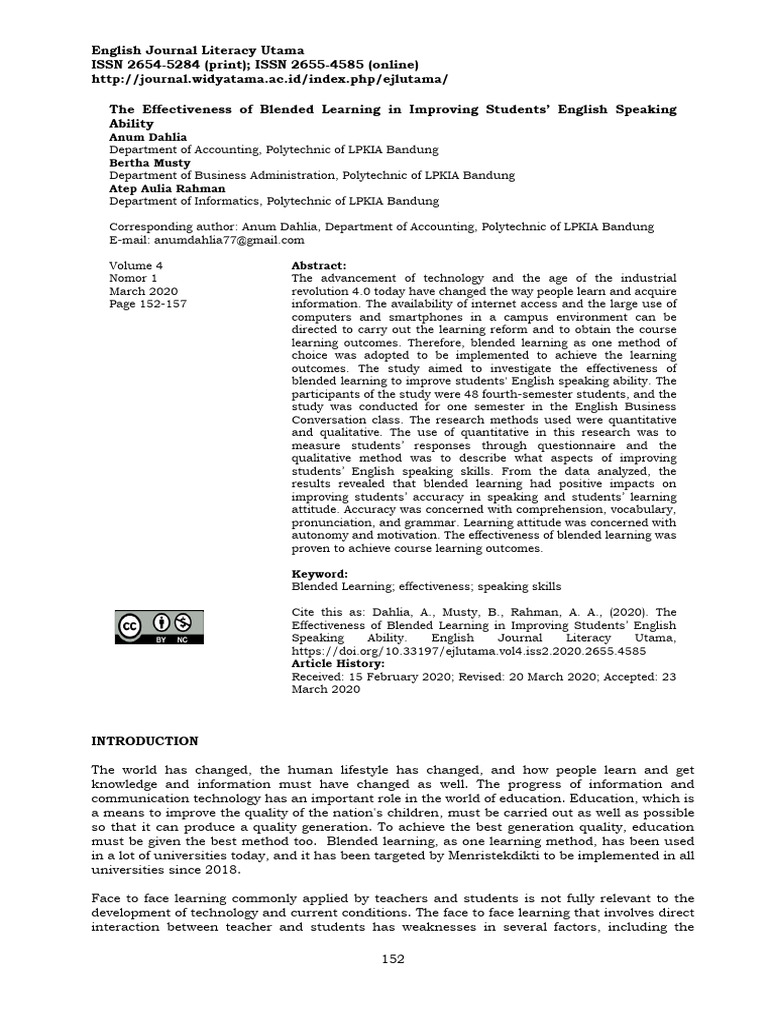 Ejl Hendar,+Paper+2+Edited+ | PDF | Educational Technology | Learning