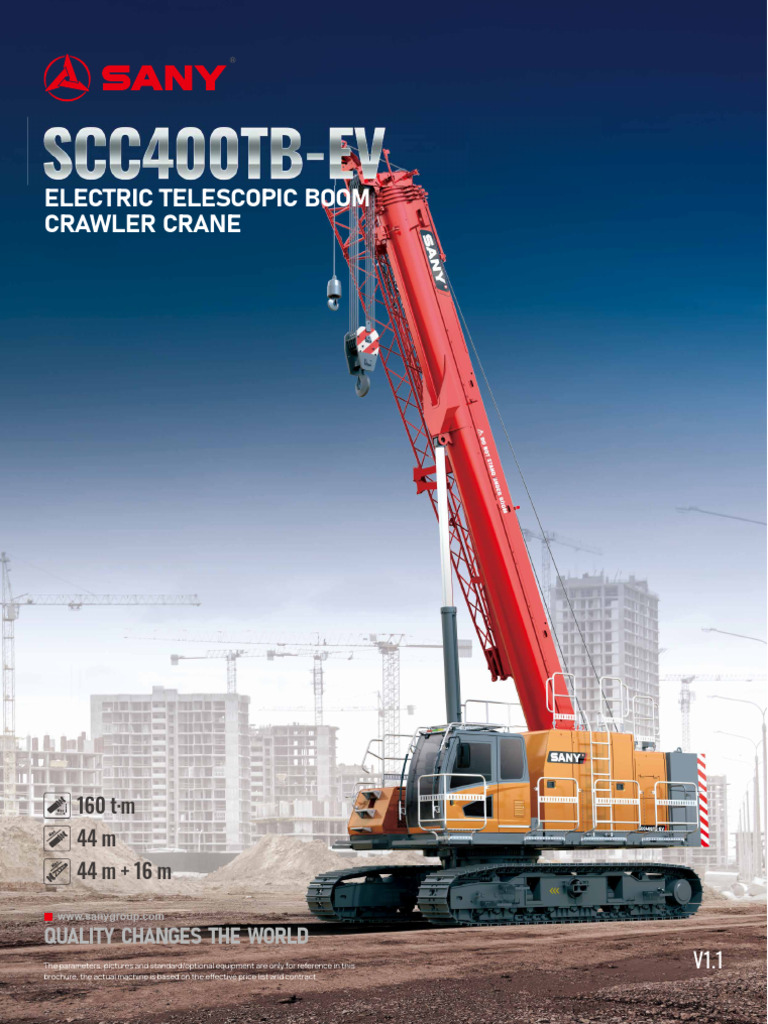 Sany Crane-Brochure SCC400TB-EV 081951 | PDF | Energy Conservation ...