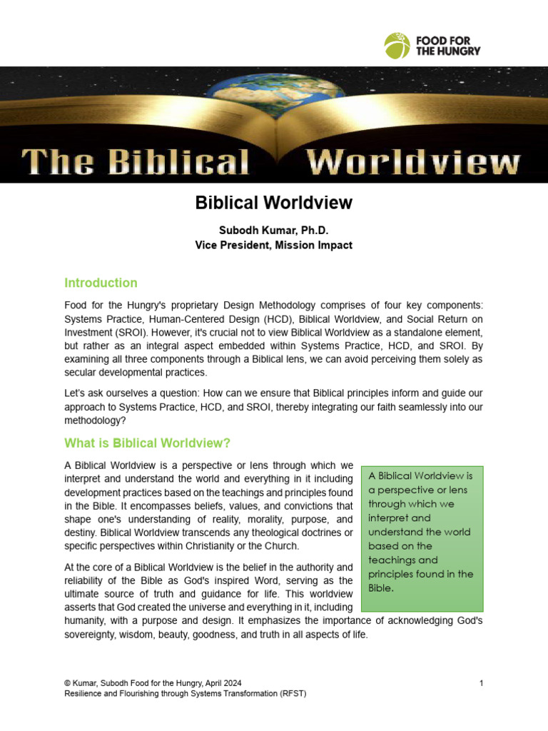 Biblical Lens on Systems Practice | PDF | Bible | Compassion