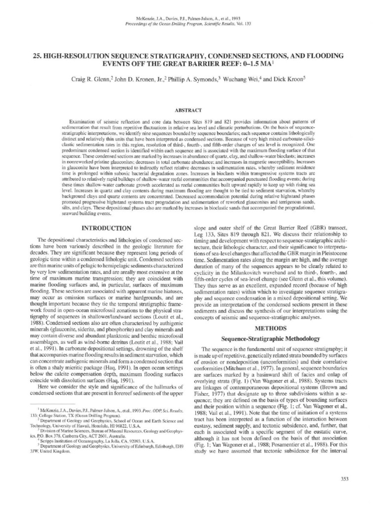Condensed Section | PDF | Stratigraphy | Earth Sciences