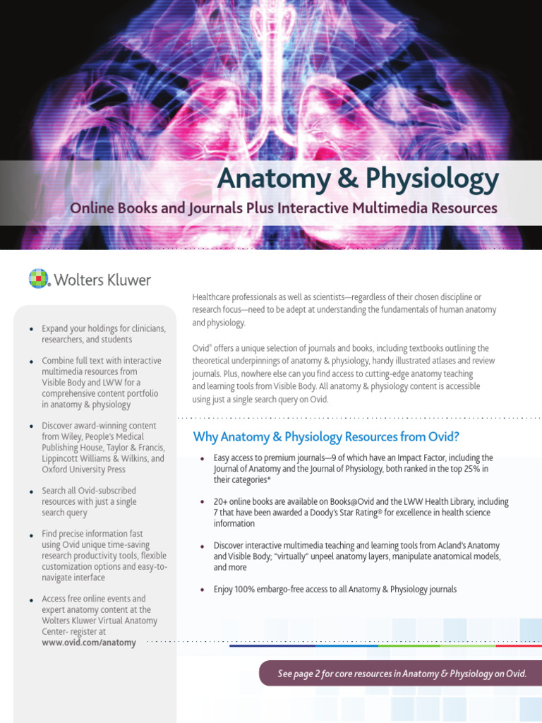 Factsheet Anatomy and Physiology | PDF | Anatomy | Physiology
