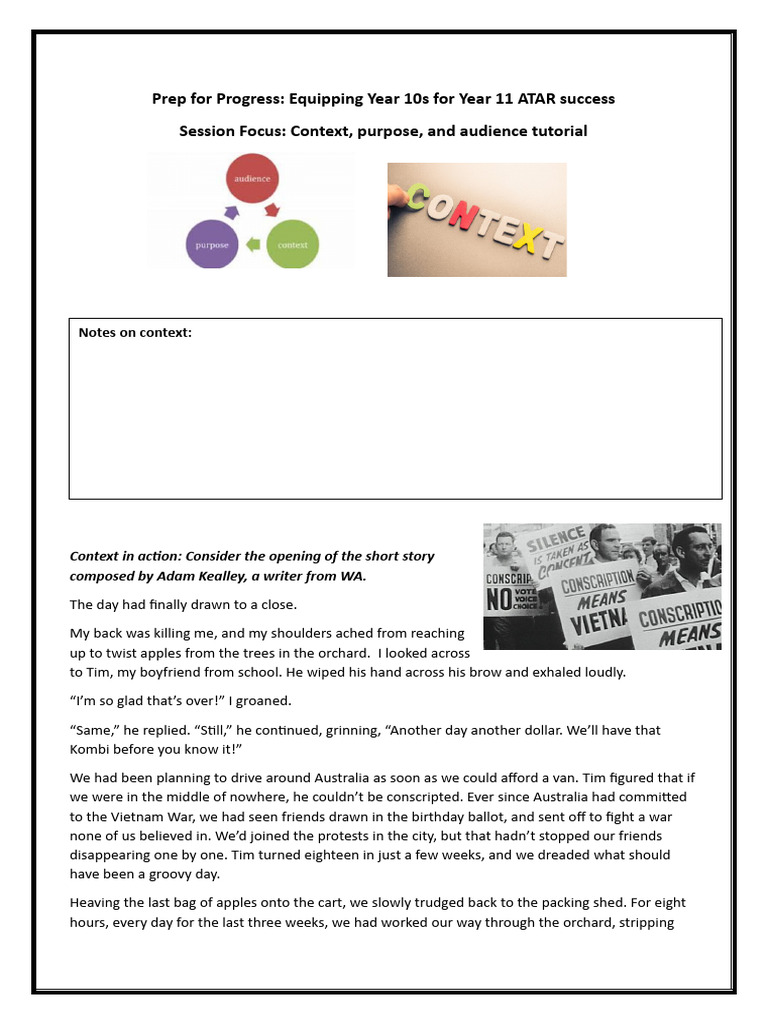 Prep For Progress: Equipping Year 10s For Year 11 ATAR Success Session ...