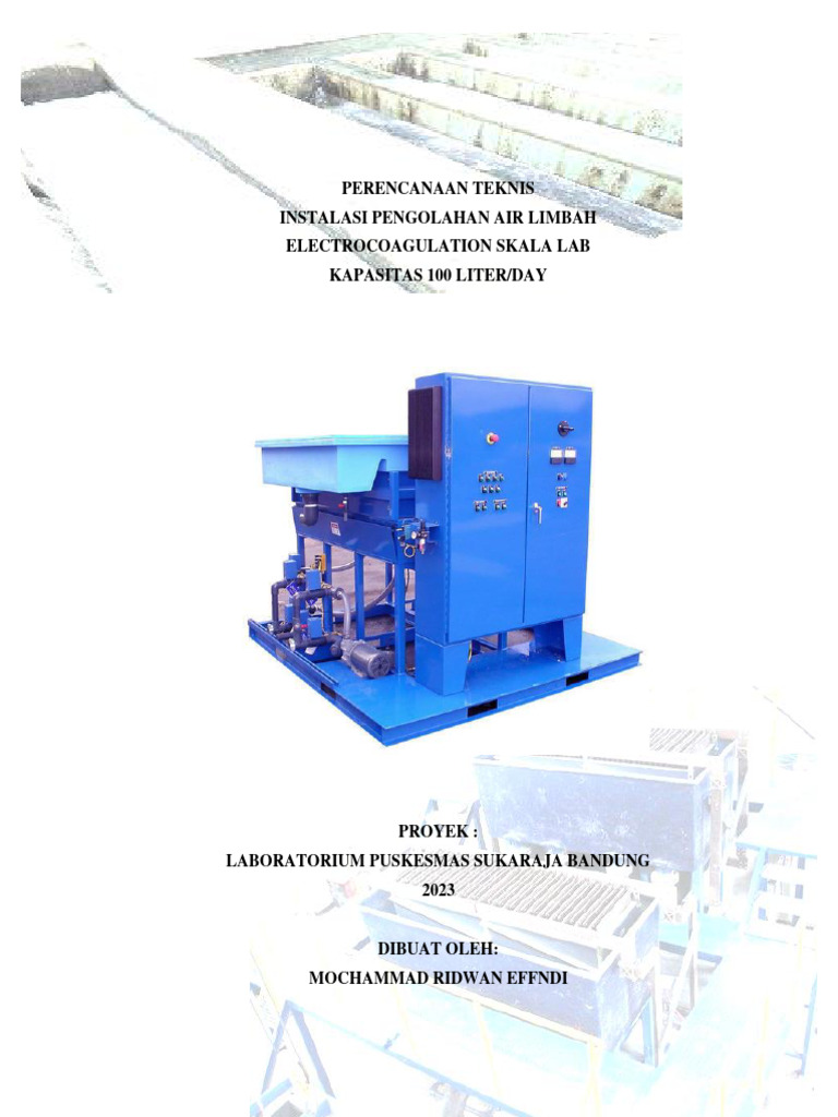 Estimasi RAB IPAL Electrocoagulation Kapasitas 100 Liter Per Hari | PDF