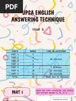 Uasa 2024 English Year 5 Set 1 | PDF