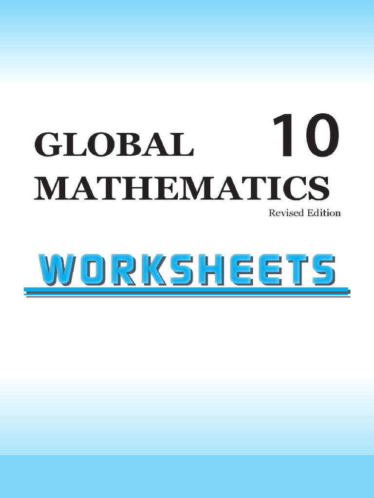 Global Math 10 Worksheet (Online) | PDF