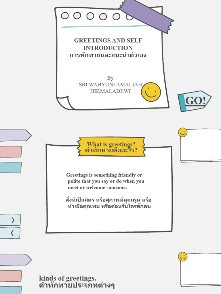 Greetings and Self Introduction | PDF