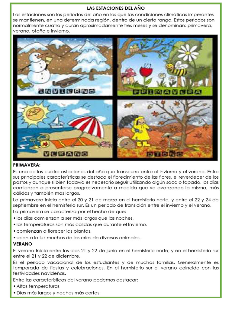 LAS ESTACIONES DEL AÑO P.social 18set | PDF | Poesía