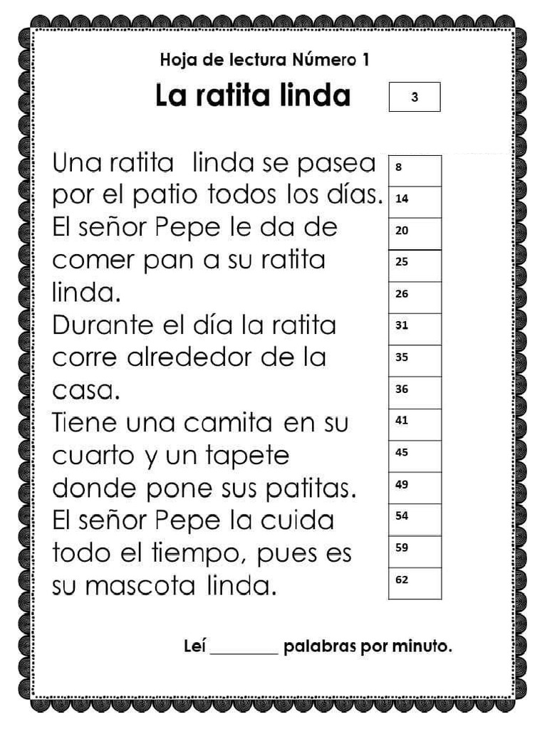 Medicion De Lectura Pdf