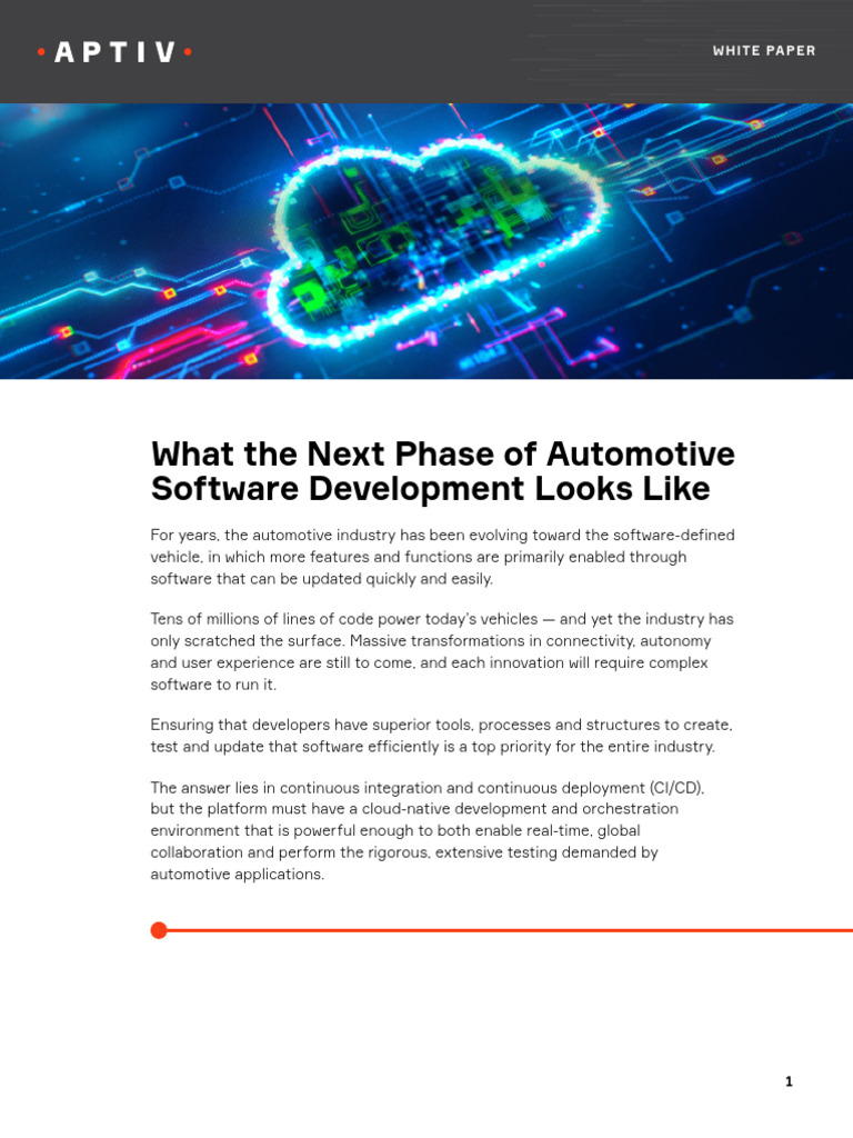 2021 Aptiv WhitePaper CICD | PDF | Simulation | Cloud Computing
