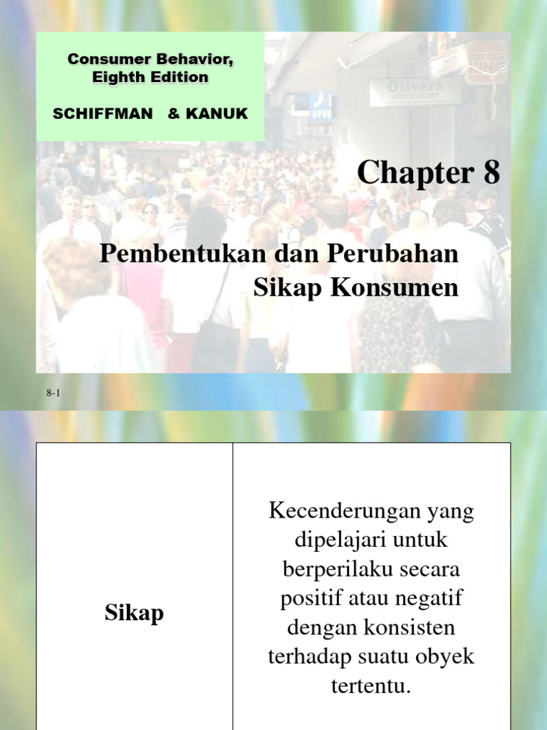 Adoc - Pub - Consumer Behavior Eighth Edition Schiffman Kanuk C | PDF