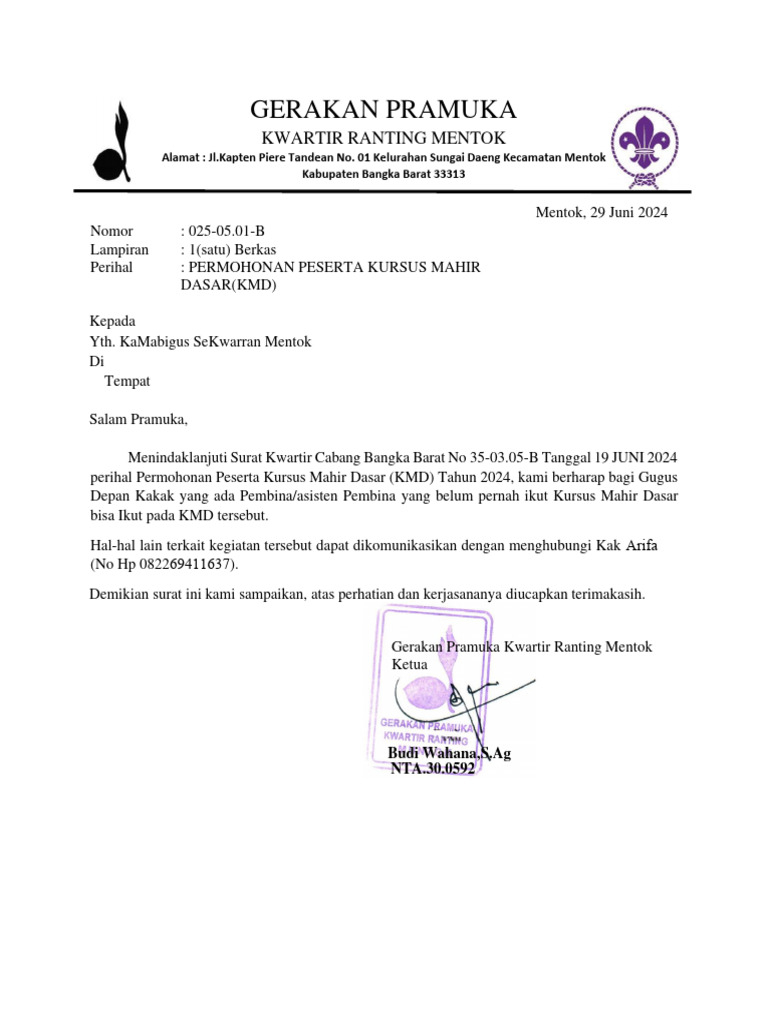 Surat Edaran KMD 2024 | PDF