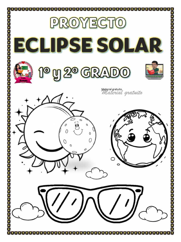 1° y 2° PROYECTO ECLIPSE SOLAR. | PDF | Eclipse | Luna