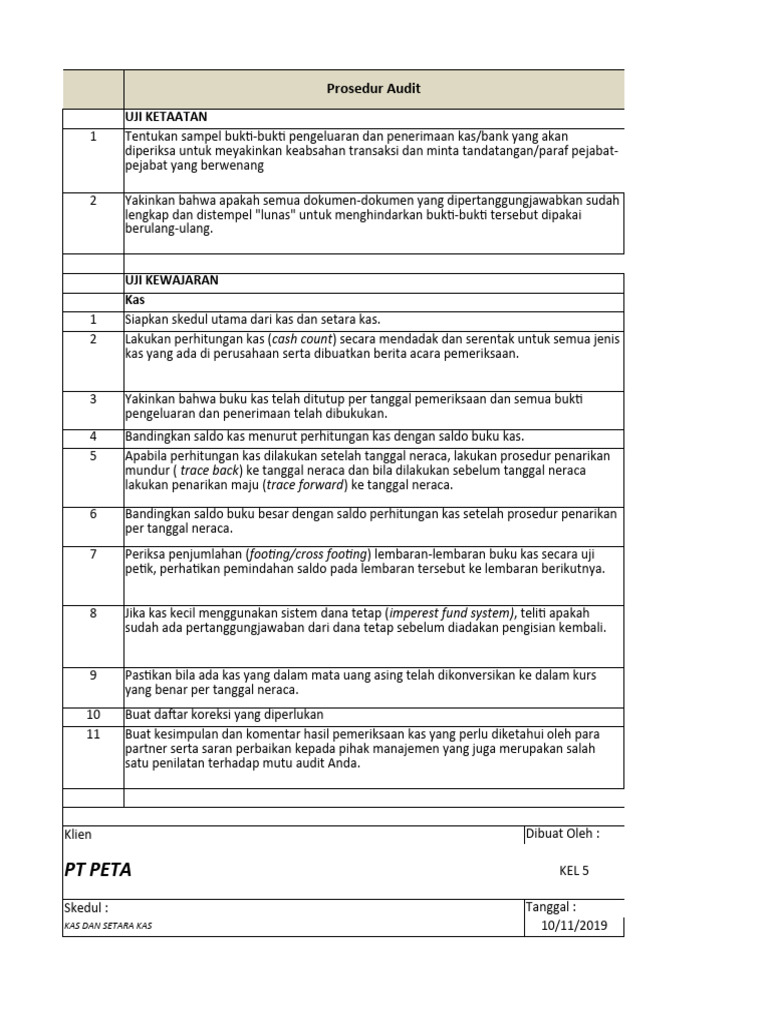 Kelompok 5 - Tugas Audit Full Modul 4 | PDF