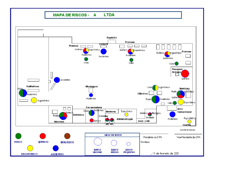 Modelo MAPA RISCO Apostila CIPA | PDF